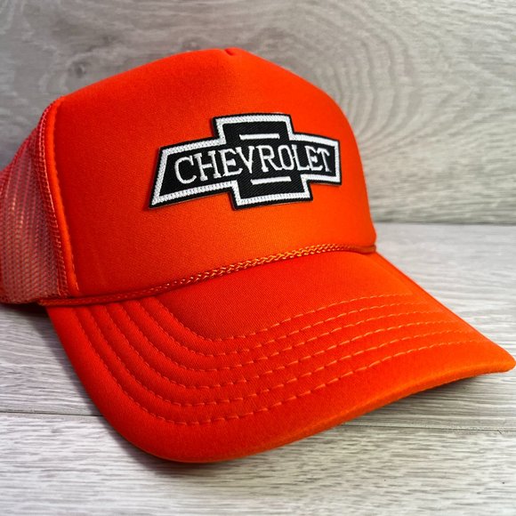 OTTO | Accessories | New Vintage Style Chevroley Logo Orange Trucker ...